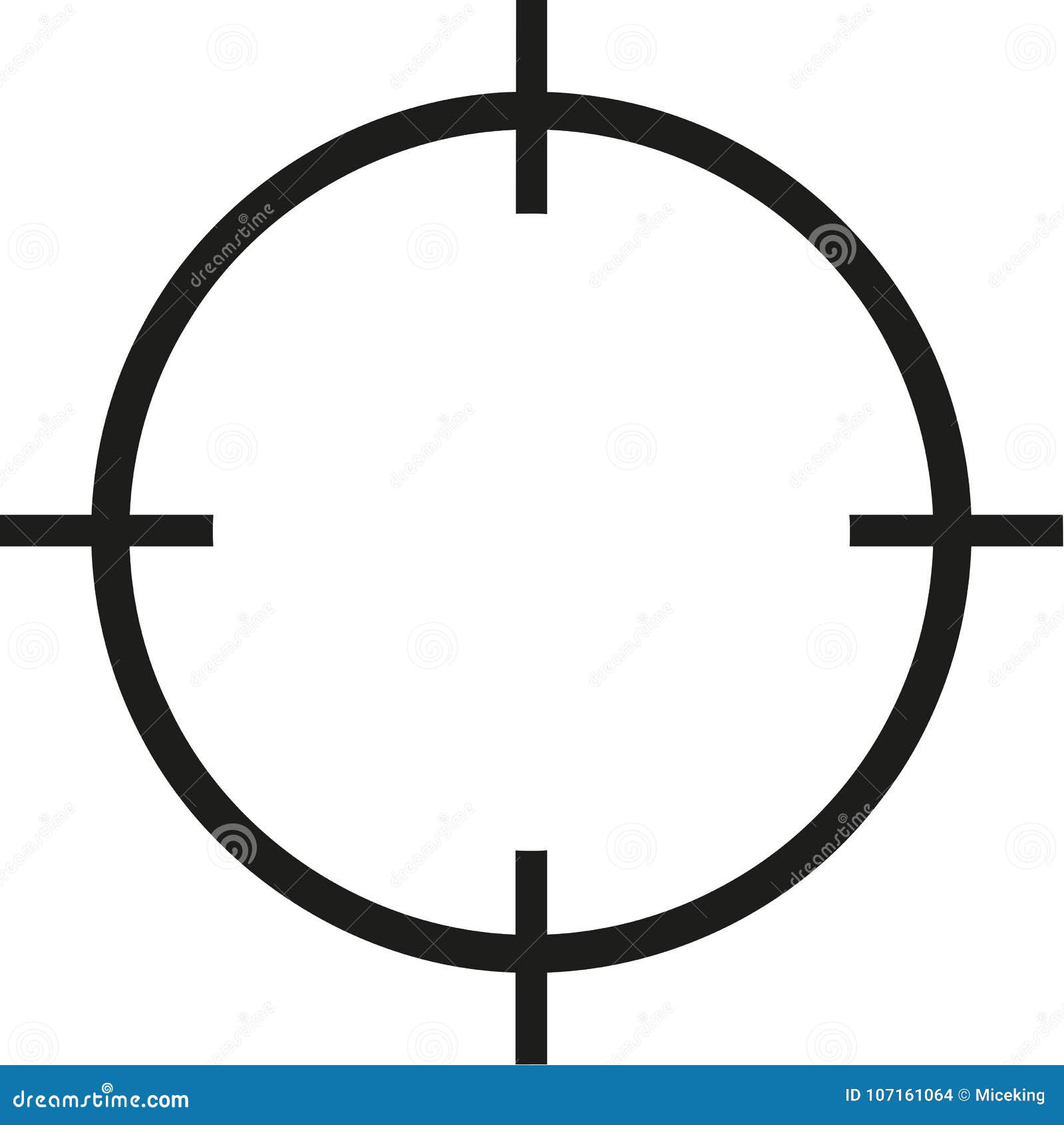Reticle Vector Fill Outline Icon Design Illustration Gaming Symbol On