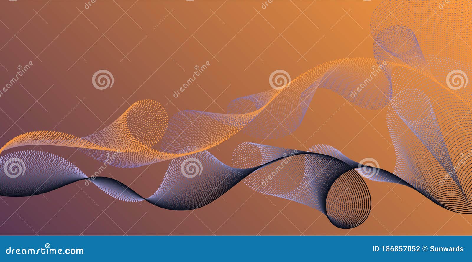 Reticulated Intersecting Curves Geometry Backdrop. Stock Vector ...