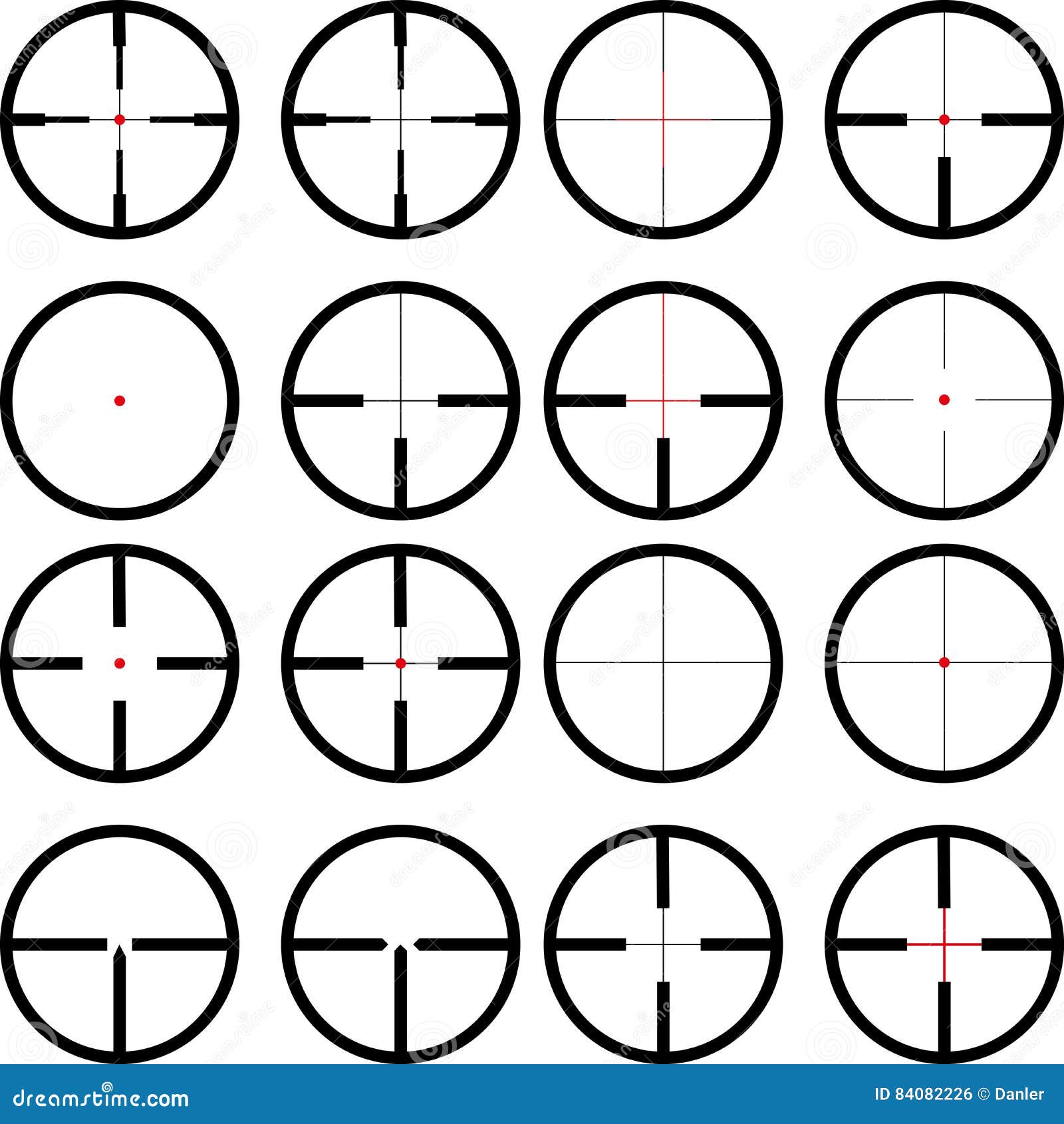 Reticule,reticule set, stock vector. Illustration of viewfinder - 84082226