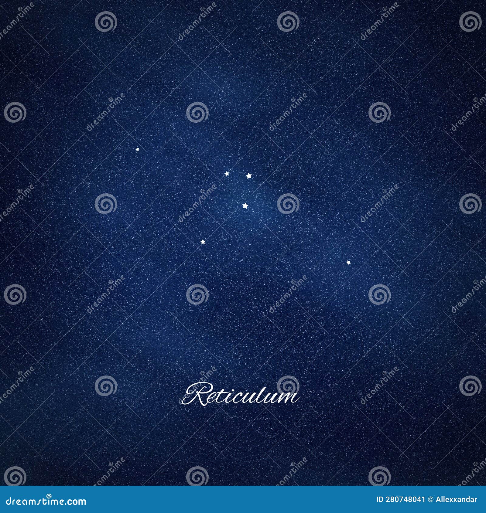 Reticulum Constellation, Cluster Of Stars, Reticle Constellation, The ...