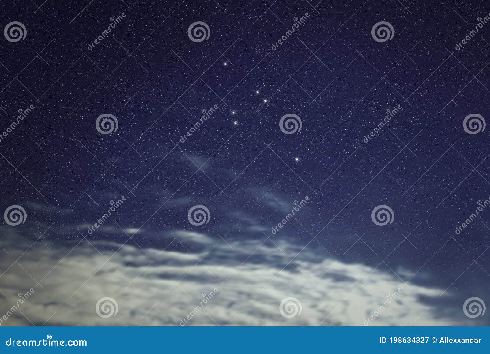 Reticulum Star Constellation, Night Sky, Cluster of Stars, Deep Space ...