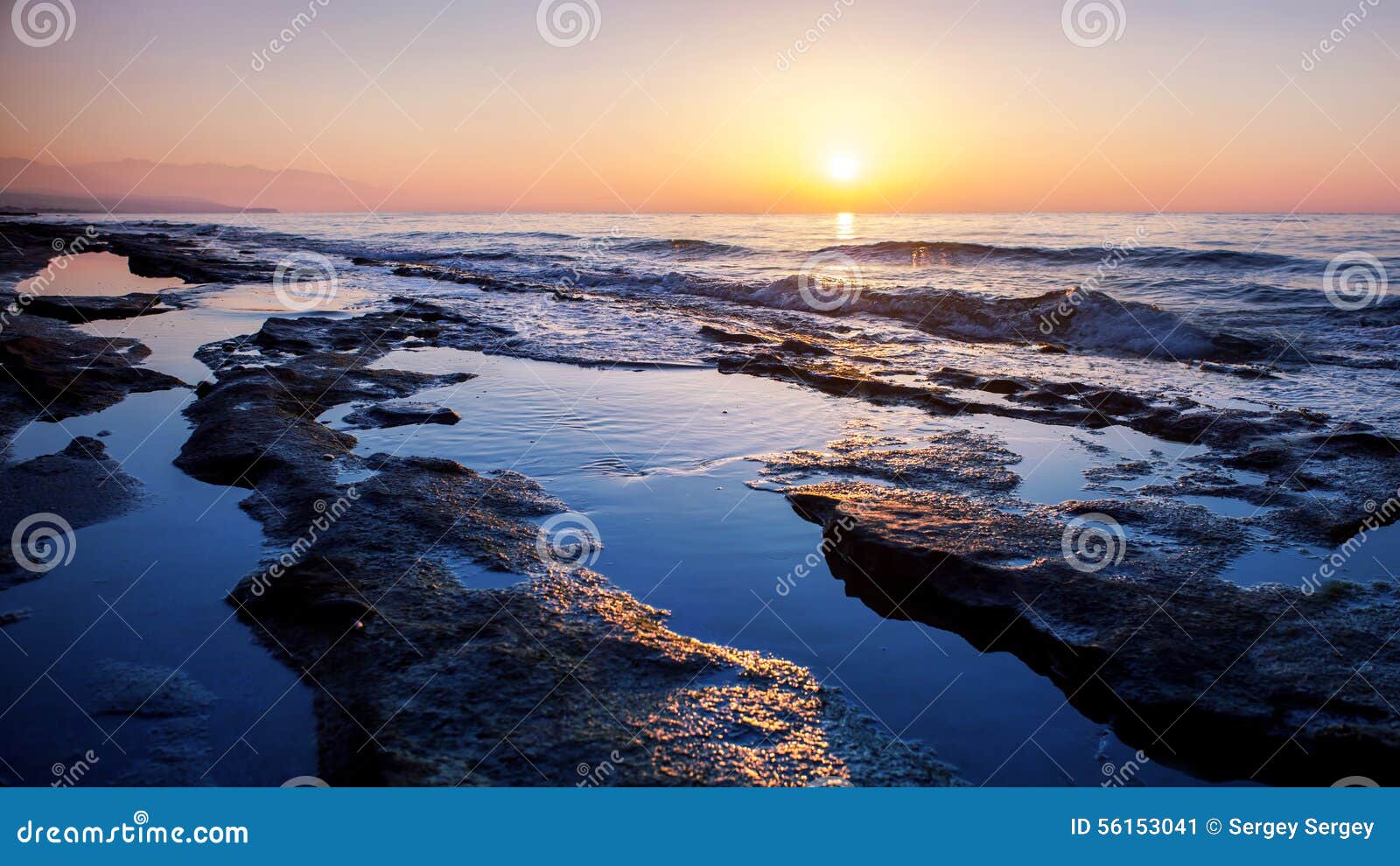 Retimno sunset stock image. Image of south, summer, wave - 56153041