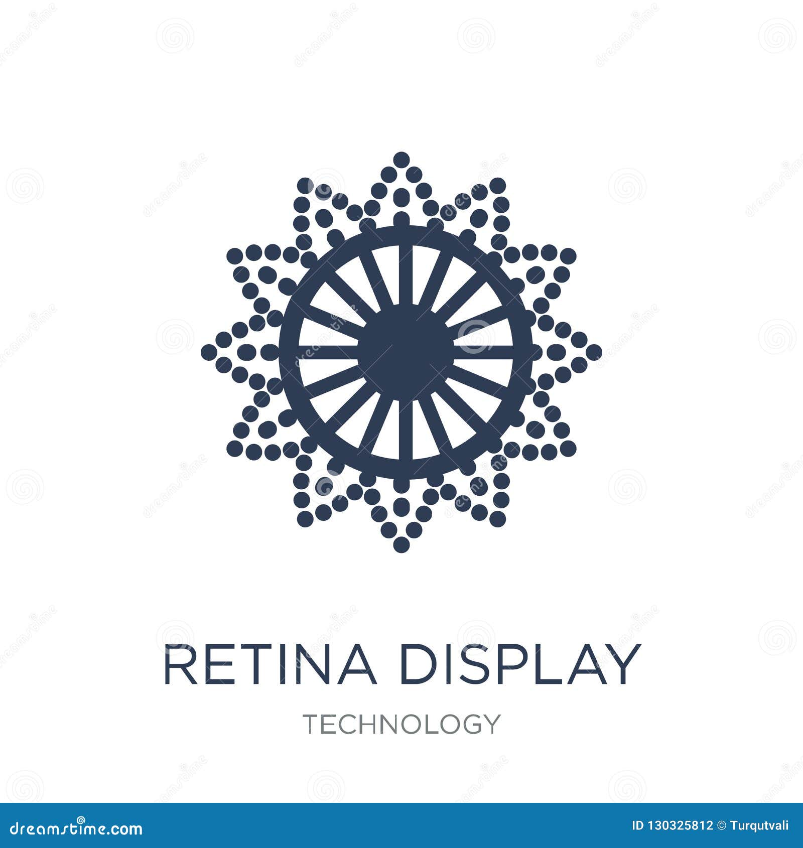 Retina Display Icon. Trendy Flat Vector Retina Display Icon on W Stock ...