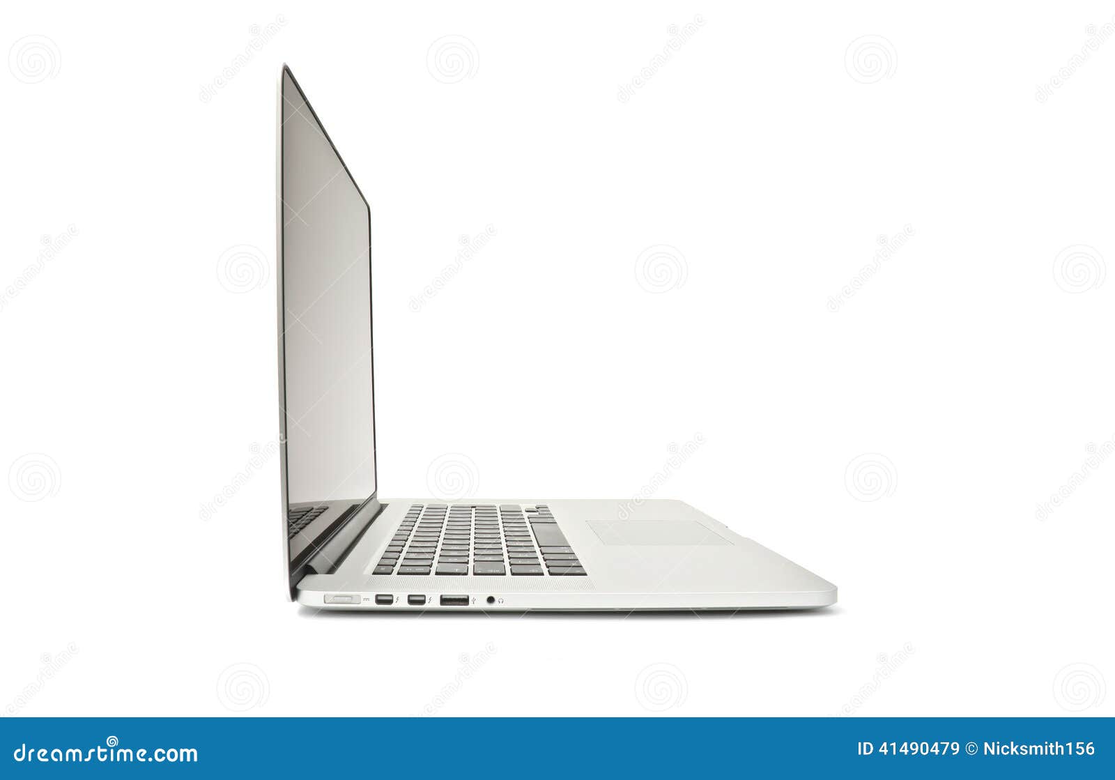 Retina Macbook Pro - Vista Lateral No Branco Imagem de Stock Editorial ...