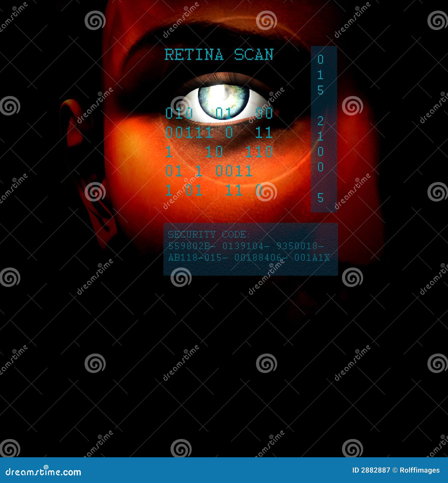 Retina Scan stock illustration. Illustration of information - 2882887