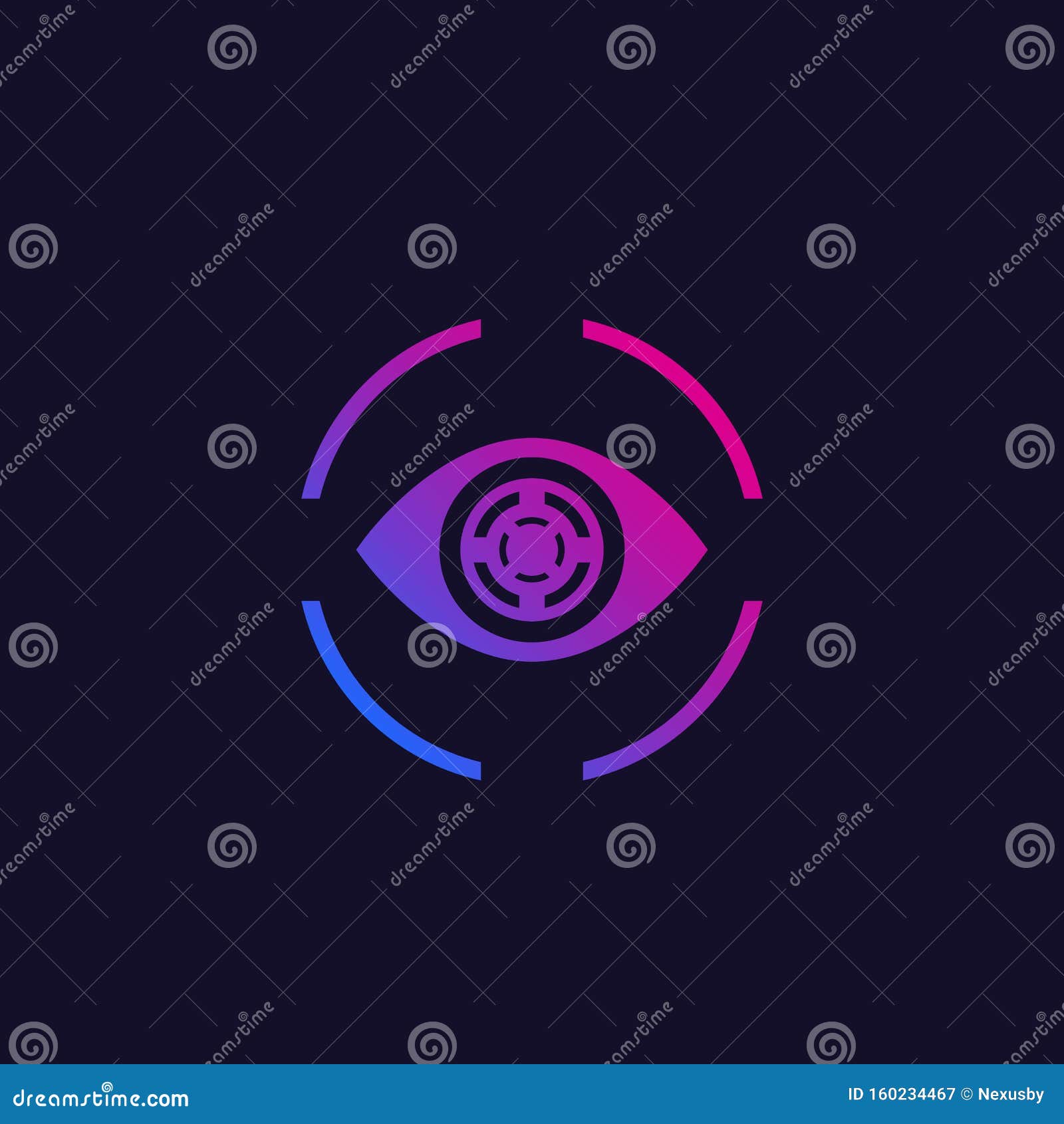Retina Scan, Biometric Security Icon Stock Vector - Illustration of ... Retina Scan, Biometric Security Icon Stock Vector - Illustration of ...