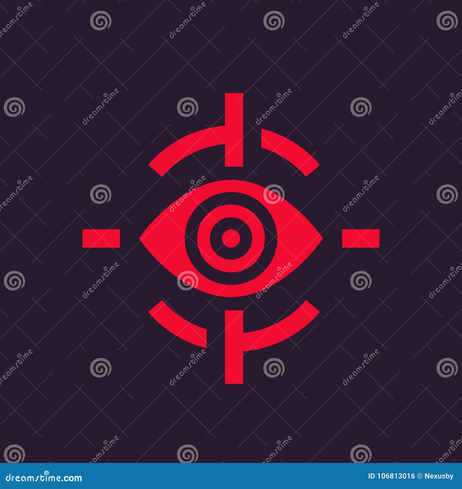 Retina Scan Icon, Biometric Recognition Stock Vector - Illustration of ... Retina Scan Icon, Biometric Recognition Stock Vector - Illustration of ...