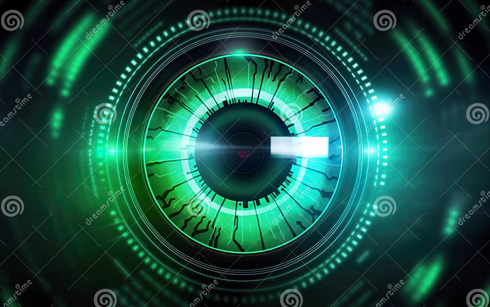 Retina Scanner Made with a Modern Technological Solution. Stock ...