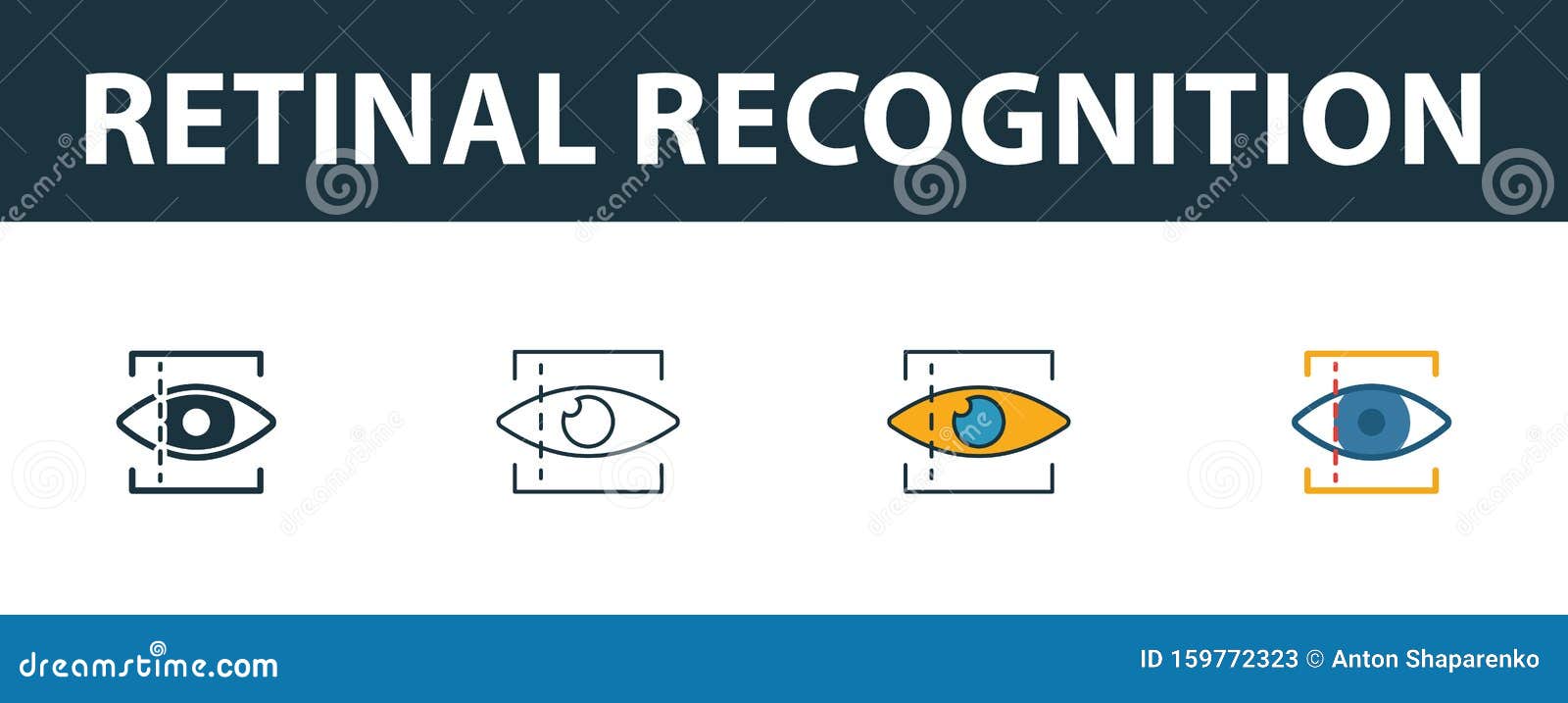 Retinal Recognition Icon Set. Premium Symbol in Different Styles from ...