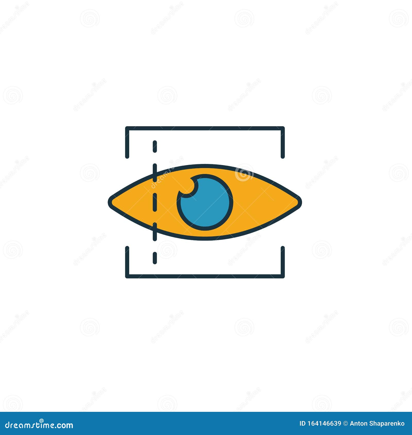 Retinal Recognition Icon. Simple Element from Security Icons Collection ...
