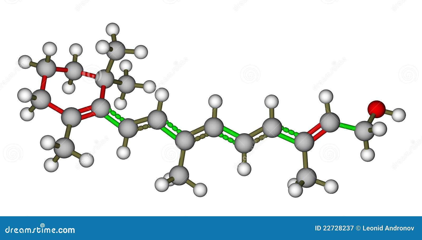 Retinol Molecular Model Royalty-Free Stock Photo | CartoonDealer.com ...