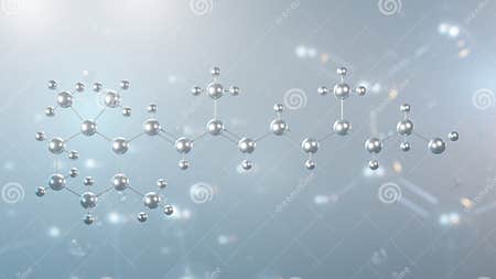 Retinol Molecular Structure, 3d Model Molecule, Vitamin A1, Structural ...