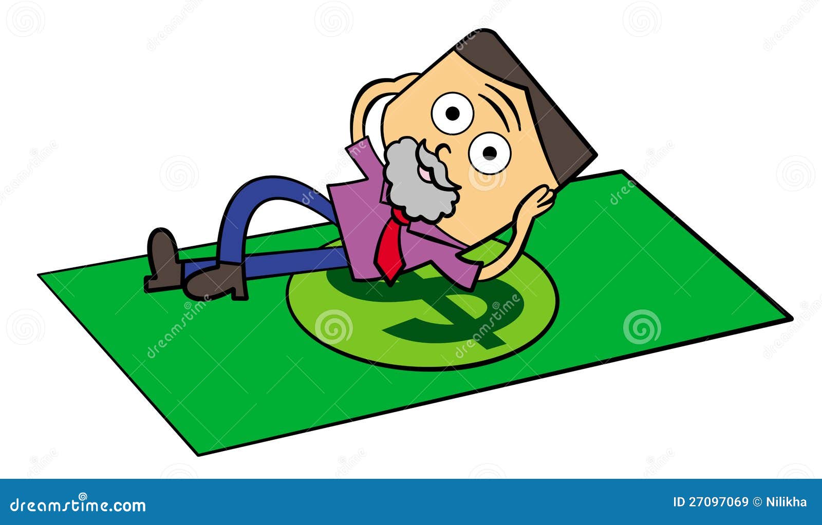 Retirado feliz stock de ilustración. Ilustración de cuenta - 27097069