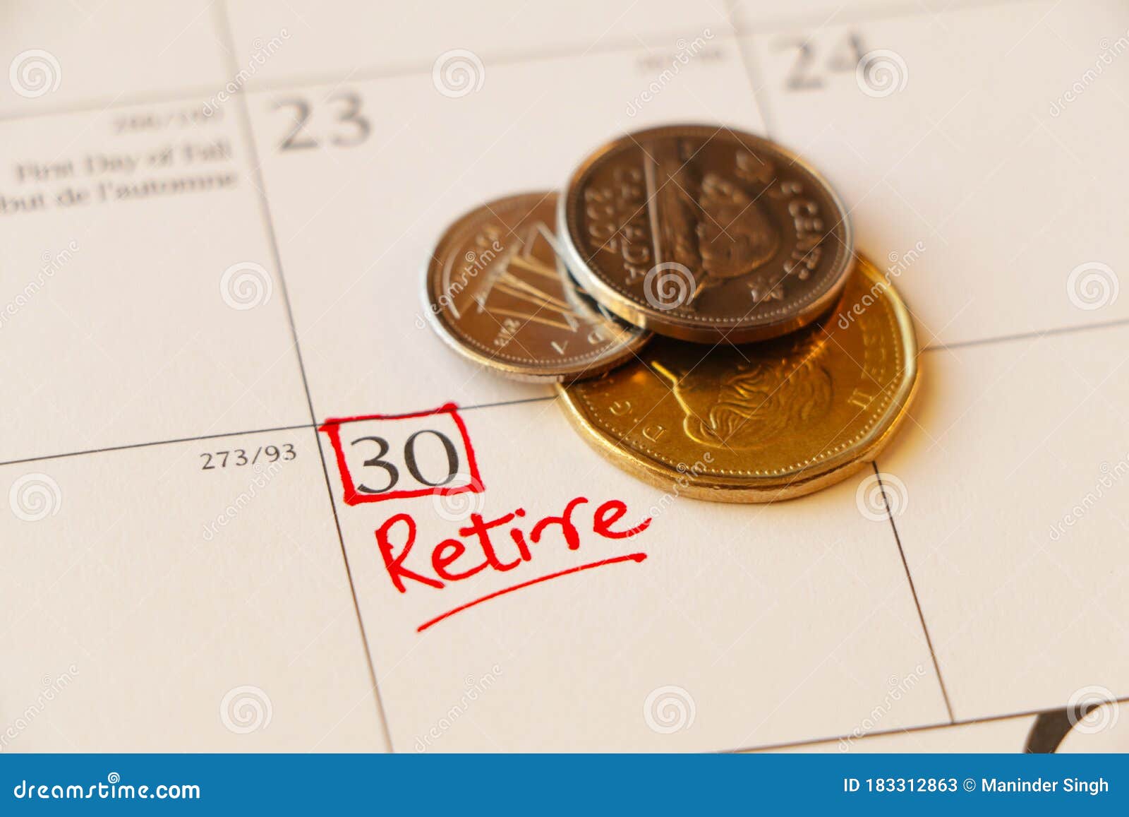 Retire. Date calendar stock image. Image of classic - 183312863