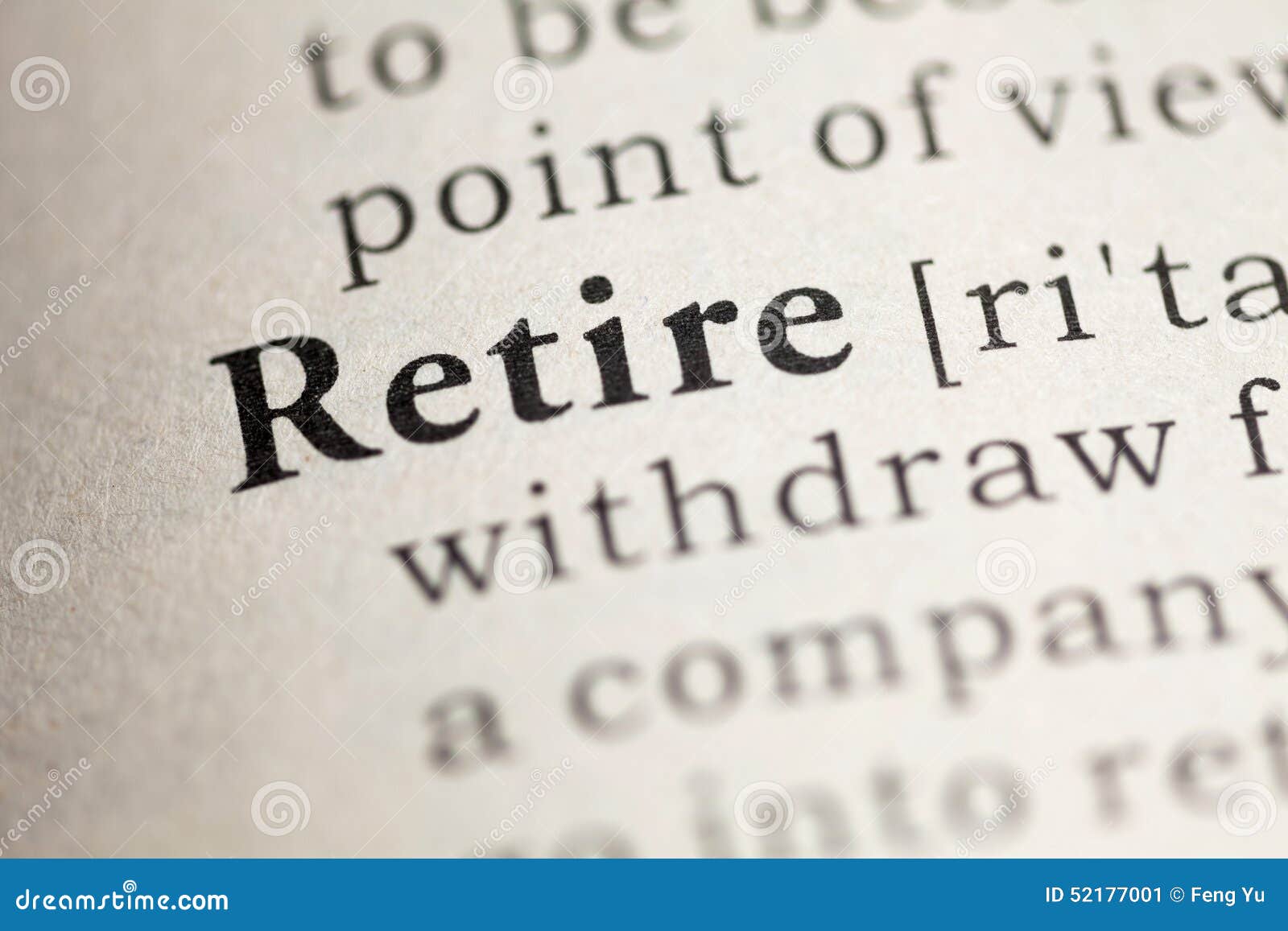Retire stock image. Image of text, page, dictionary, book - 52177001