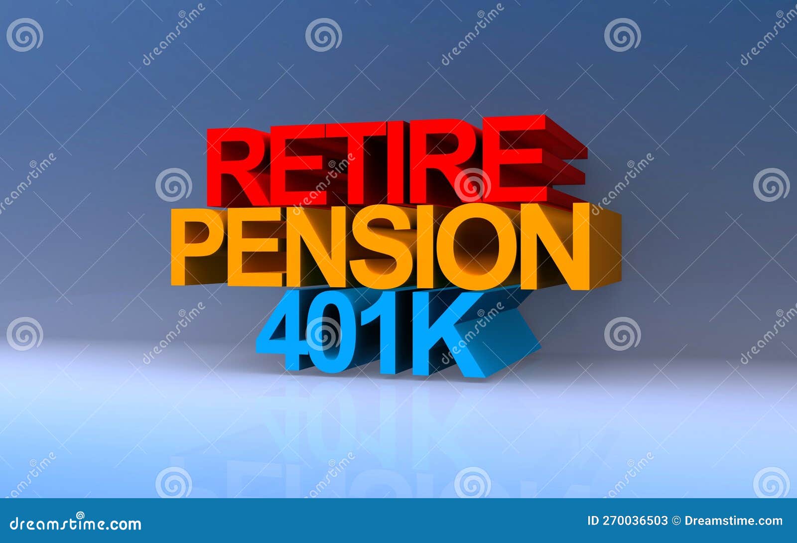 401K Pension Account, Retirement. Acronym With Characters, Letters And ...