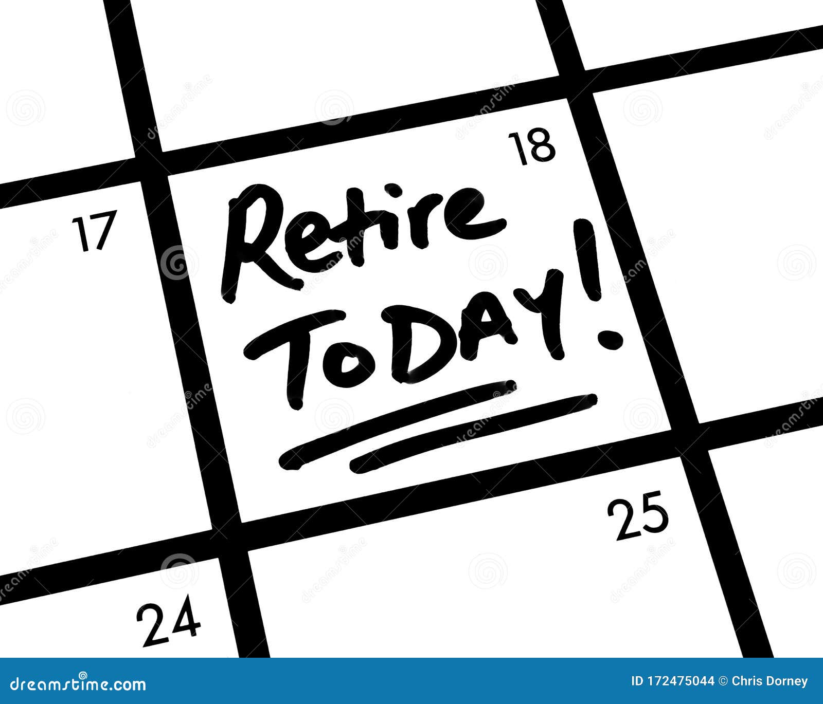Retire TODAY stock photo. Image of entry, freetime, close - 172475044
