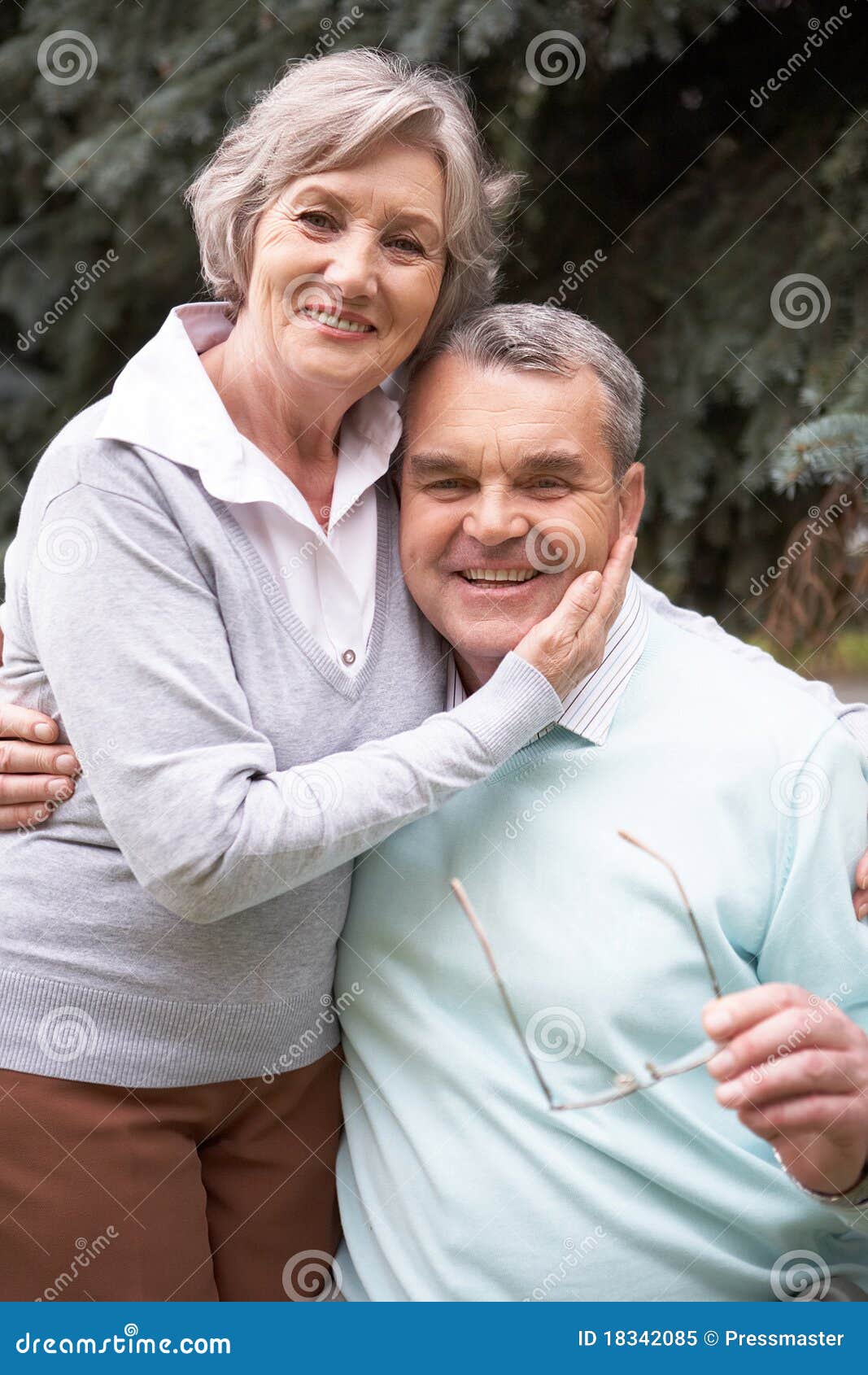 Retired couple stock image. Image of friendly, grandfather - 18342085