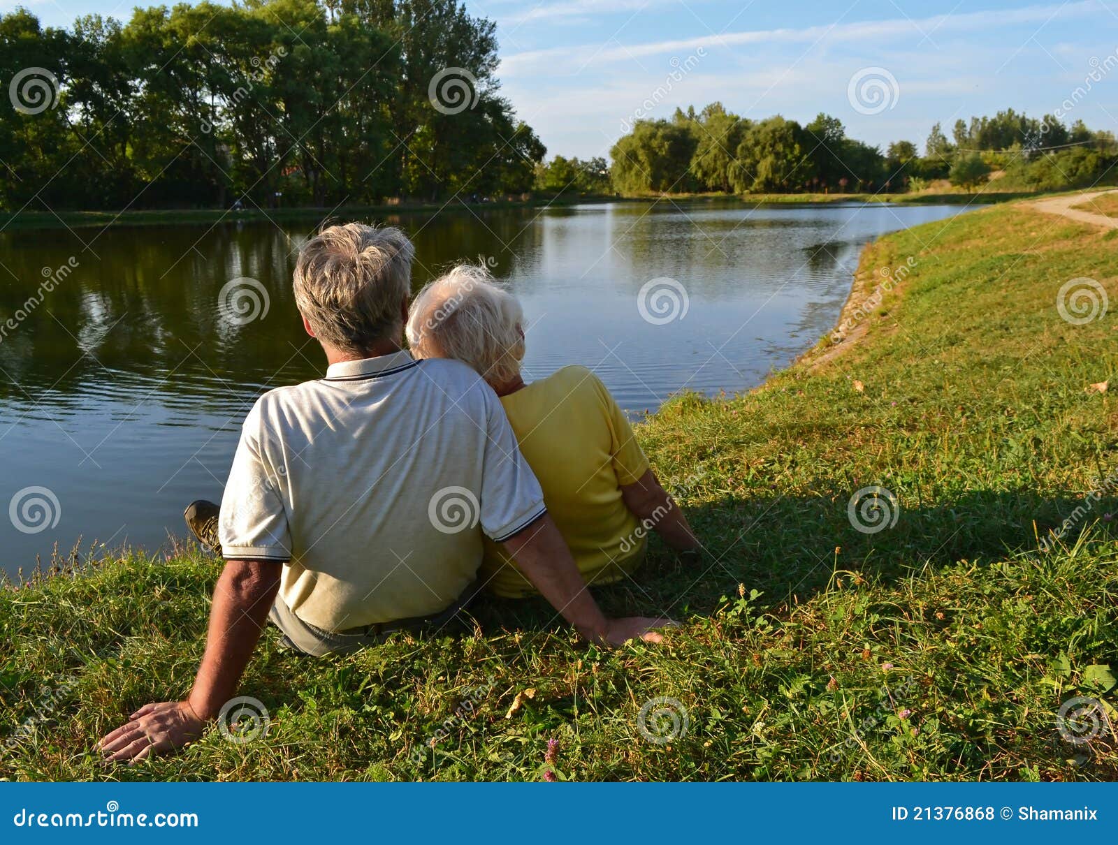 Retired couple relaxing stock photo. Image of relax, love - 21376868