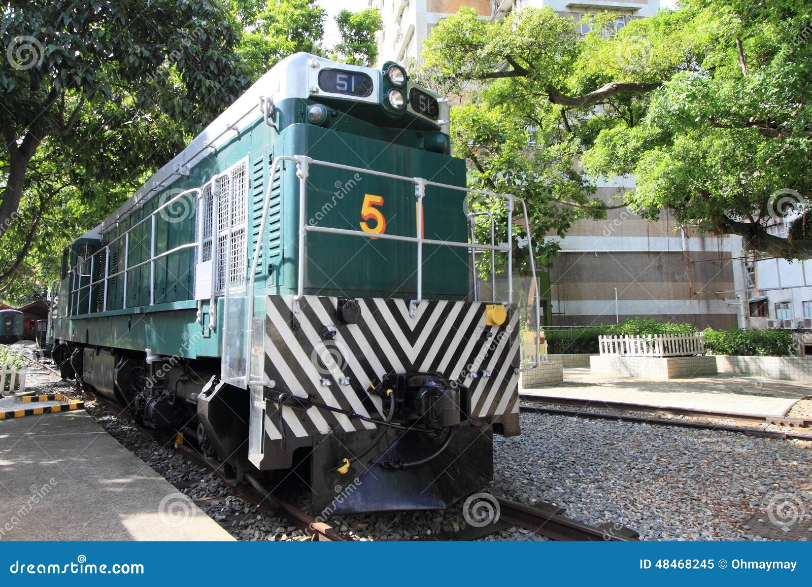 Retired green train stock image. Image of kong, rail - 48468245