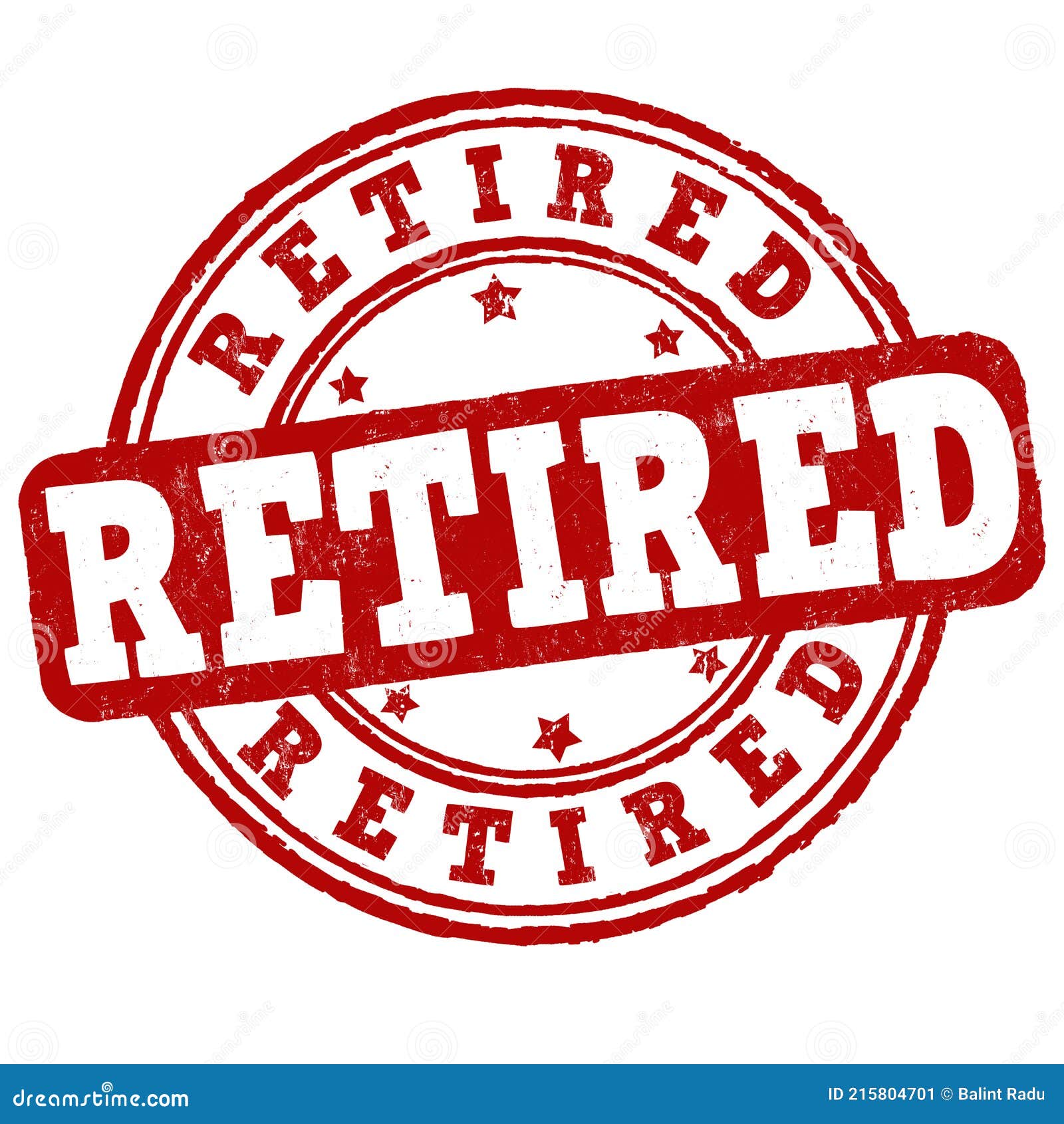Retired Grunge Rubber Stamp Stock Vector - Illustration of investment ...