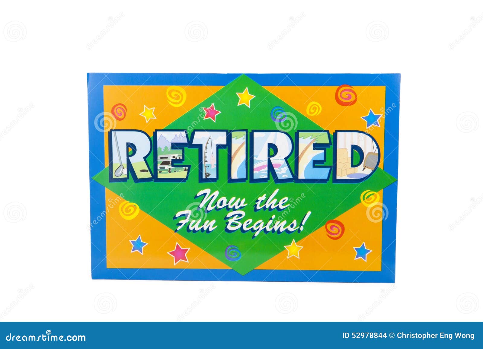 Retired stock photo. Image of retirement, retire, decorative - 52978844
