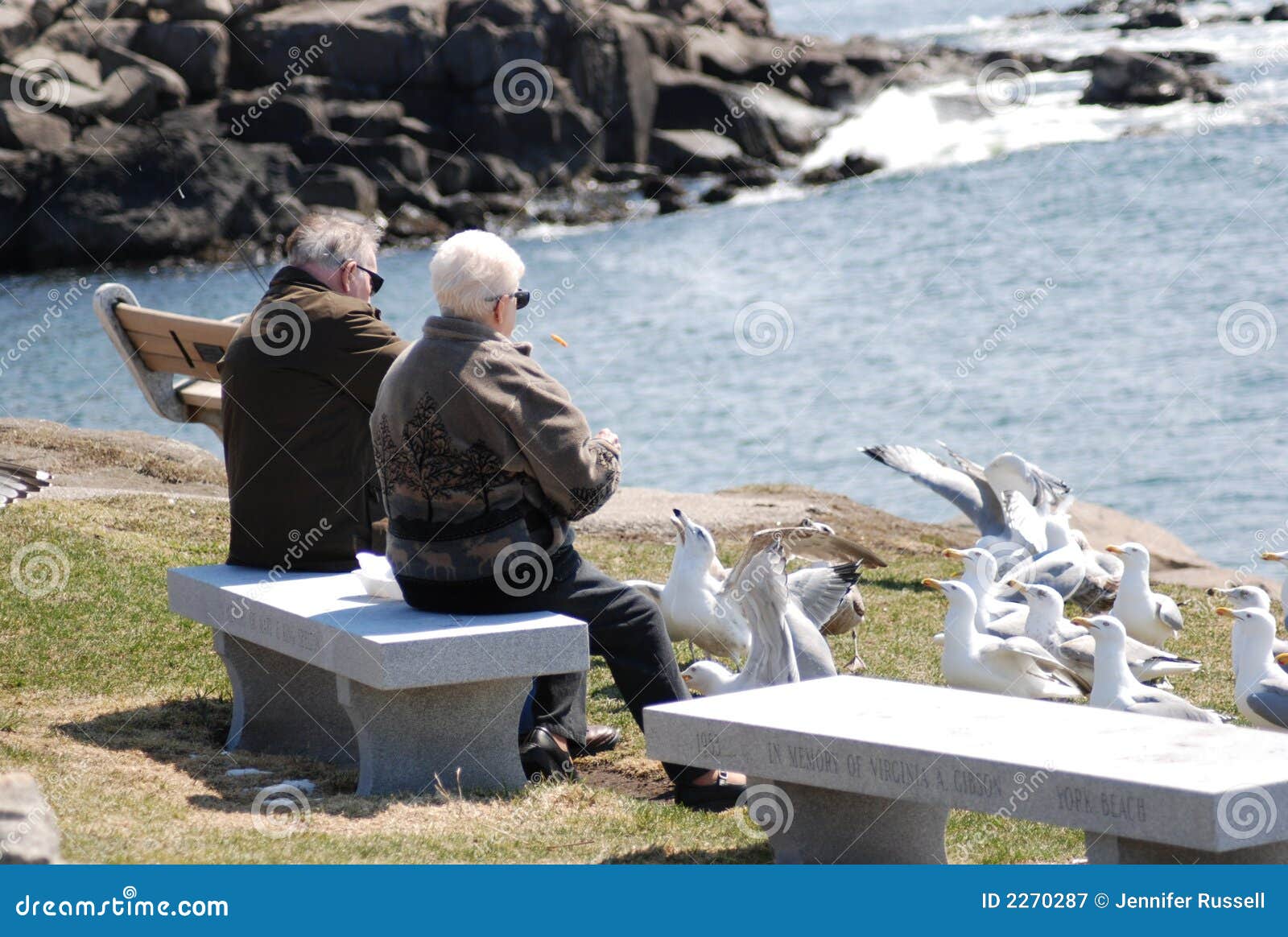 Retirement stock image. Image of maine, bench, scenic - 2270287
