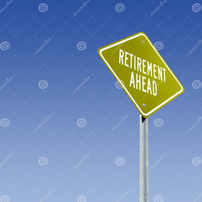 Retirement Ahead stock photo. Image of gold, road, street - 5741742