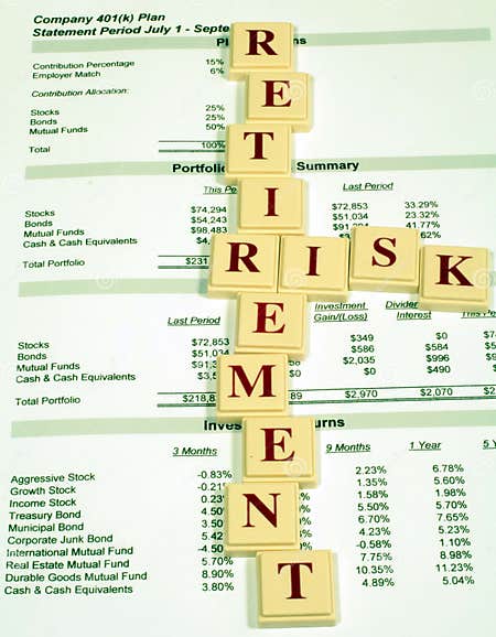 Retirement Assets and Risk stock photo. Image of savings - 1504912