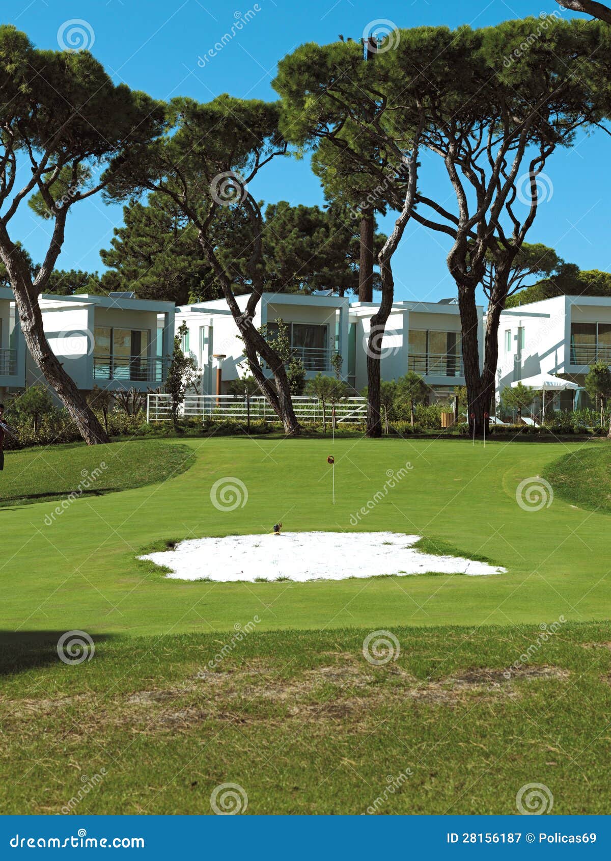Retirement Community Condos on a Resort Golf Course Stock Image - Image ...
