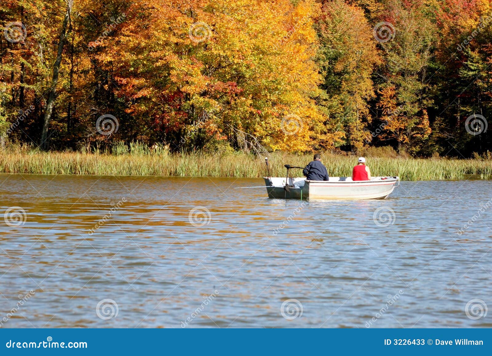 Retirement Fishing in the Fall Stock Image - Image of nature, couple ...