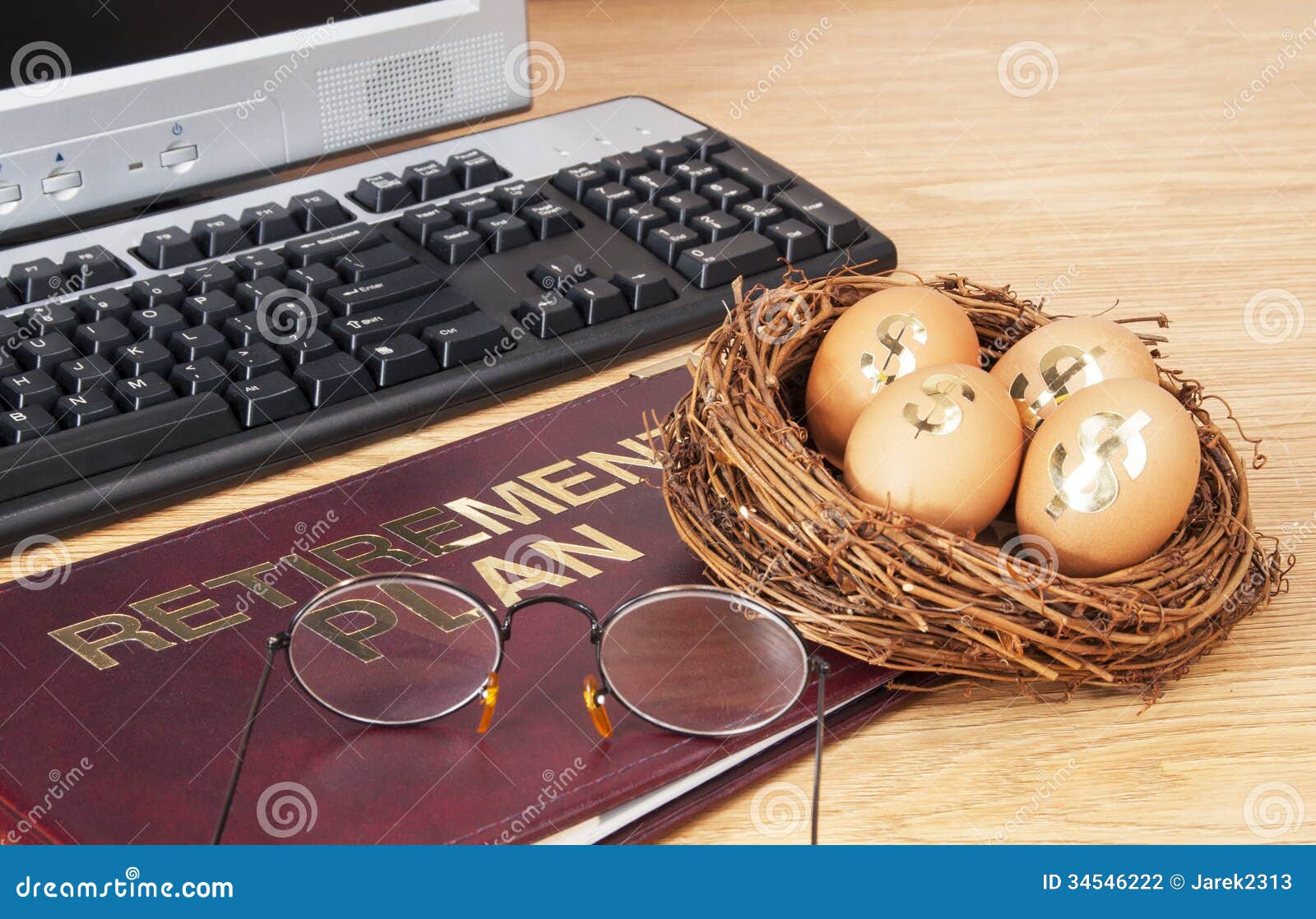 Retirement Nest Egg stock photo. Image of financial, savings - 34546222