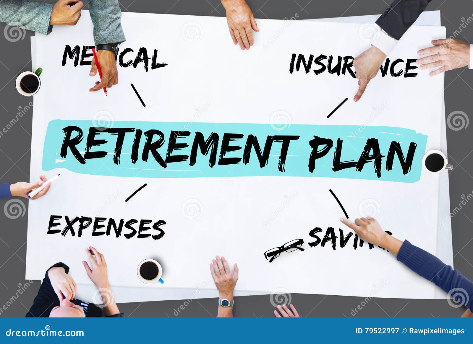 Retirement Plan Diagram Graphic Concept Stock Image - Image of ...