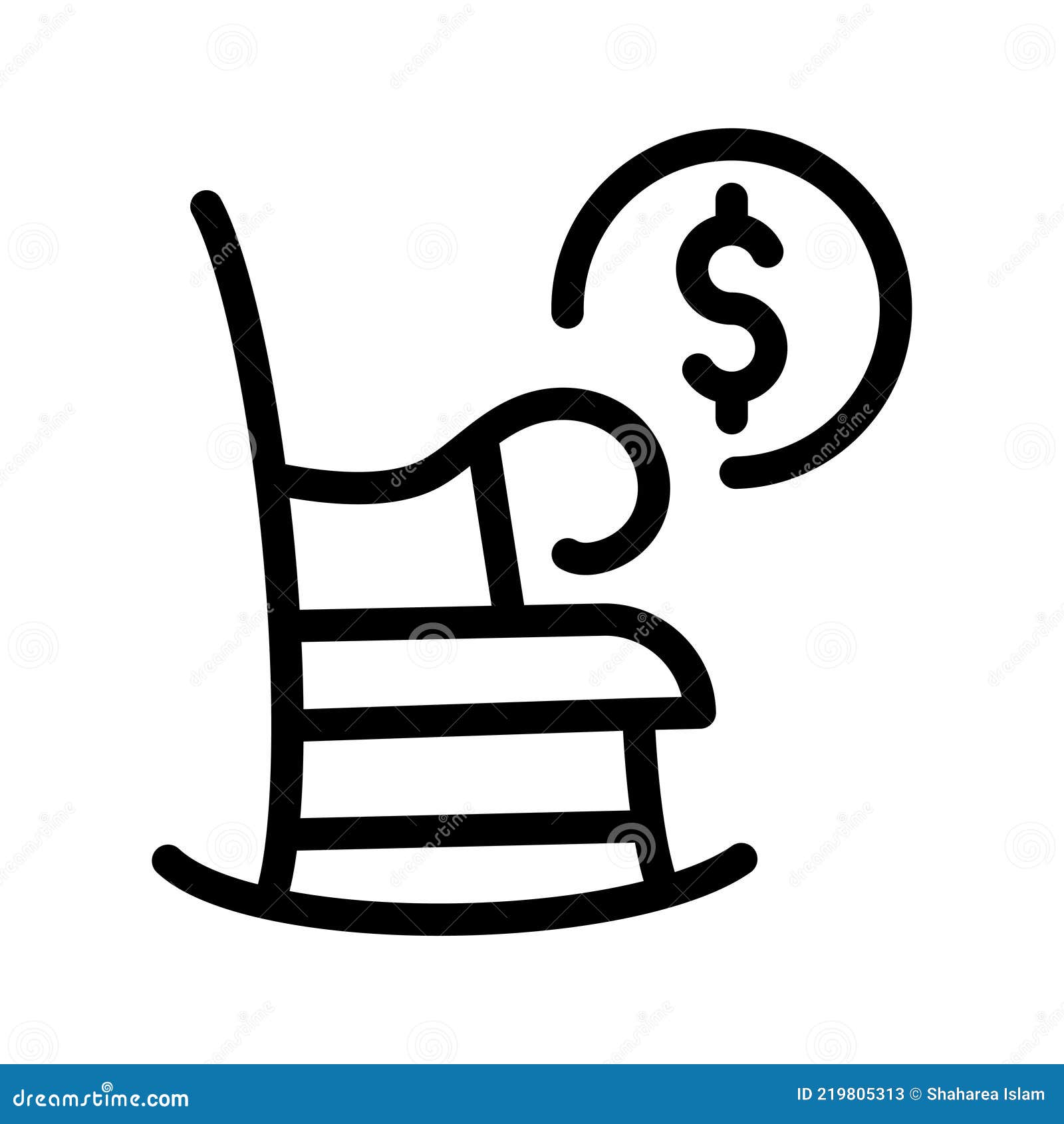 Retirement Plan Icon stock vector. Illustration of retirement - 219805313