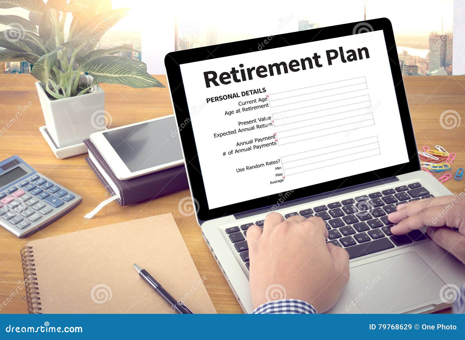 Retirement Plan Loan Liability Tax Form To Retirement Plan Stock Image ...