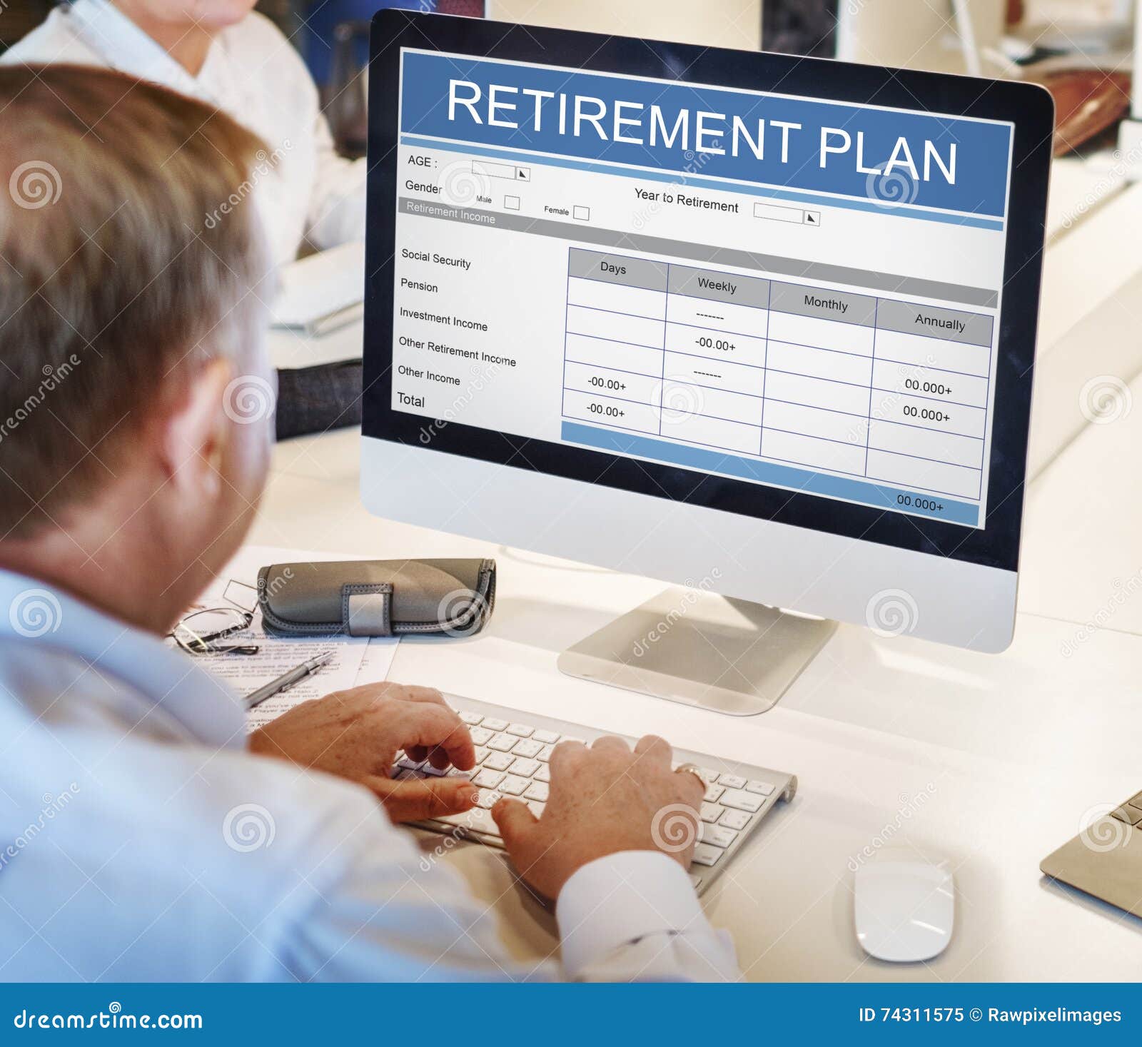 Retirement Plan Wealth Investment Seniority Concept Stock Image - Image ...