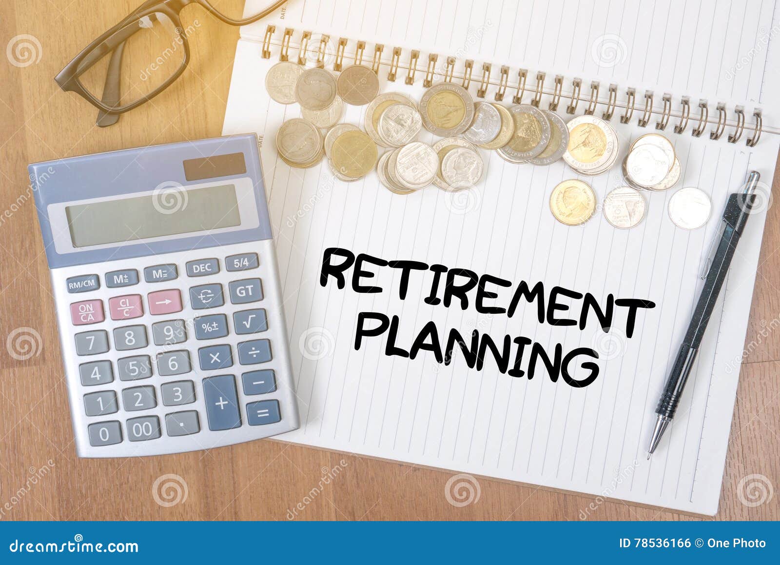 Retirement planning stock photo. Image of notebook, office - 78536166