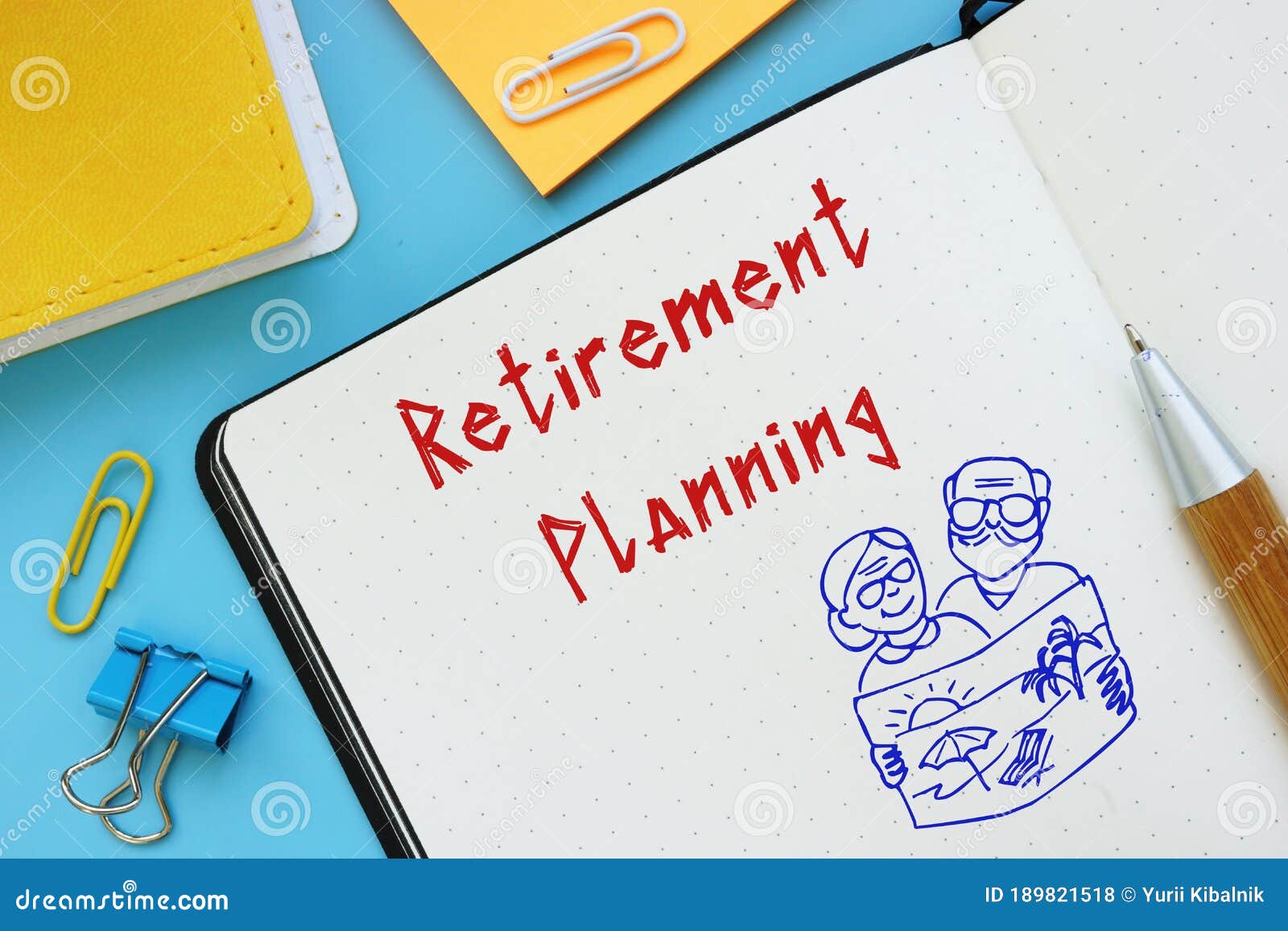 Retirement Planning Sign on the Piece of Paper Stock Photo - Image of ...