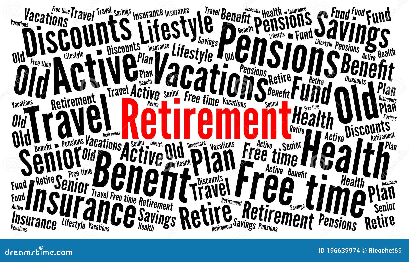 Retirement Word. Business Concept . Labels With Text, Heart, Camera And ...