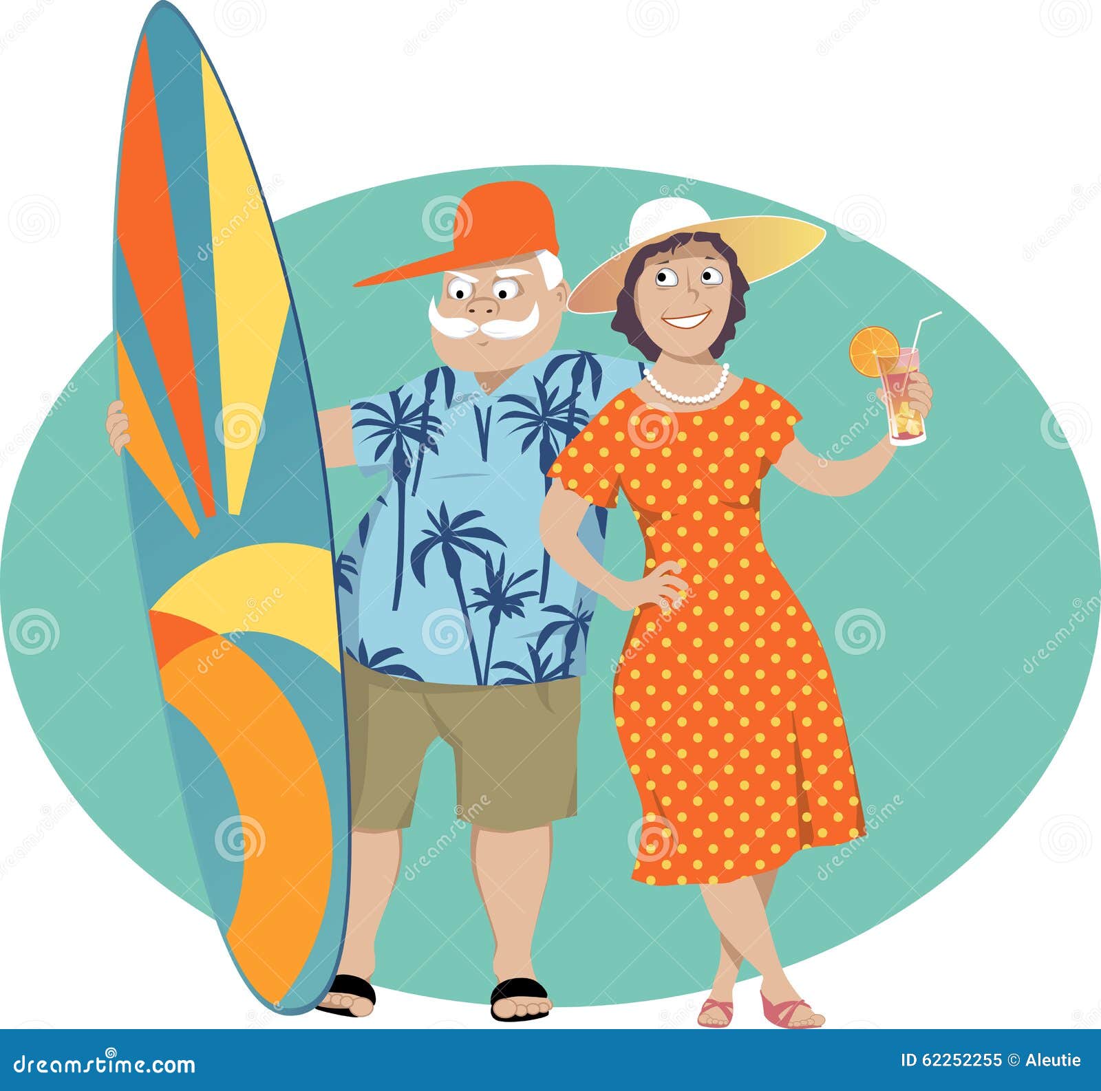 Retiro feliz ilustración del vector. Ilustración de mujer - 62252255