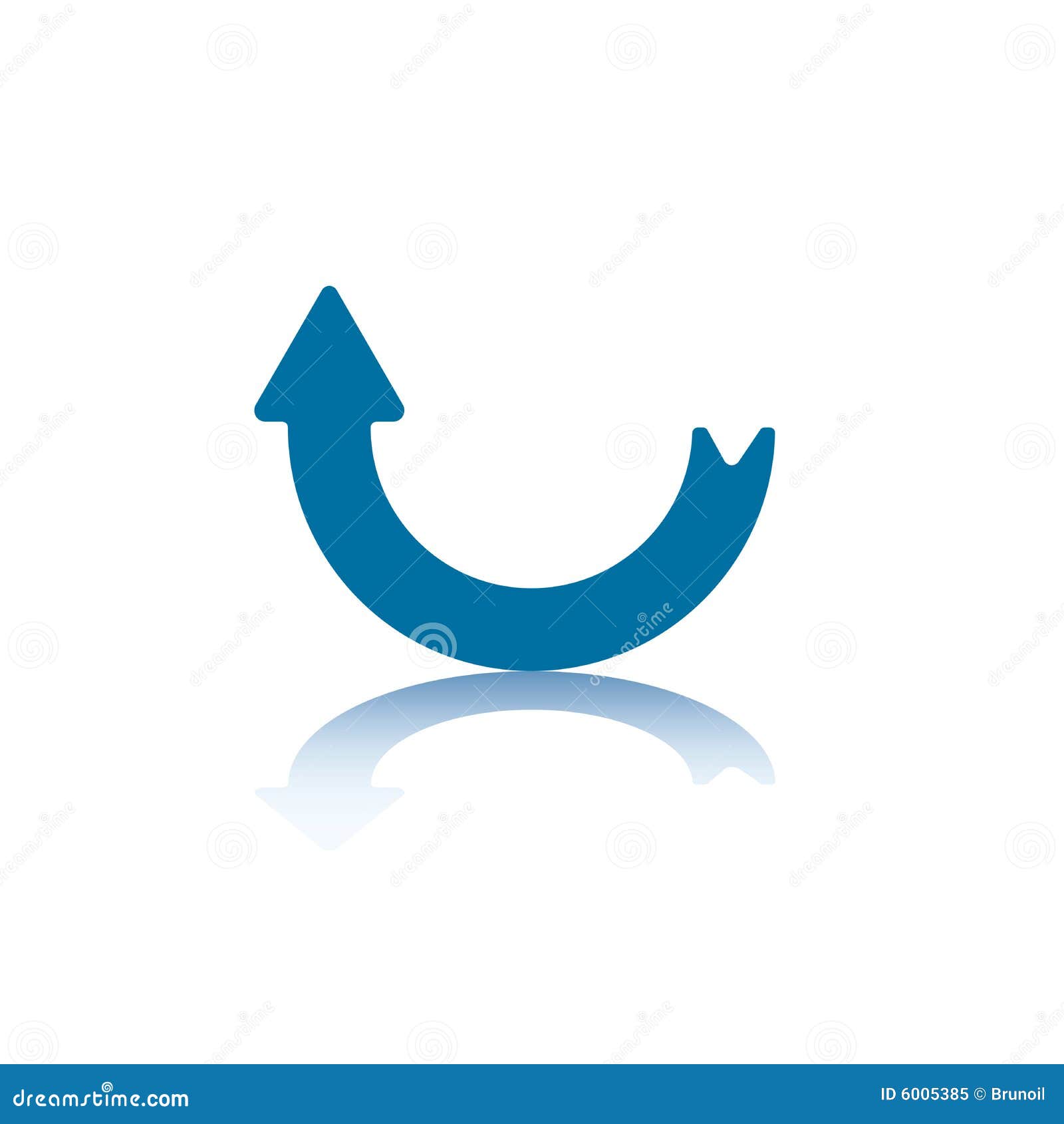 Retorne a seta ilustração do vetor. Ilustração de novamente - 6005385