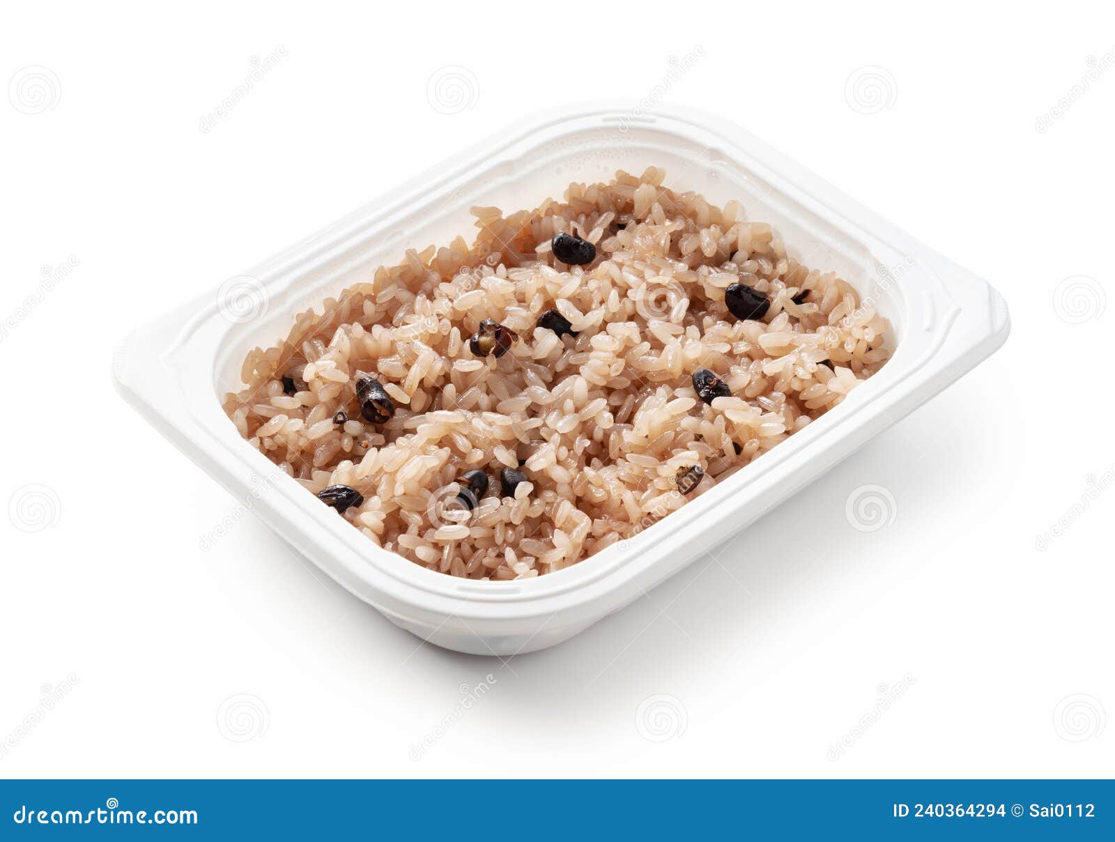 Retort Packets of Sekihan Red Rice Placed on a White Background Stock ...