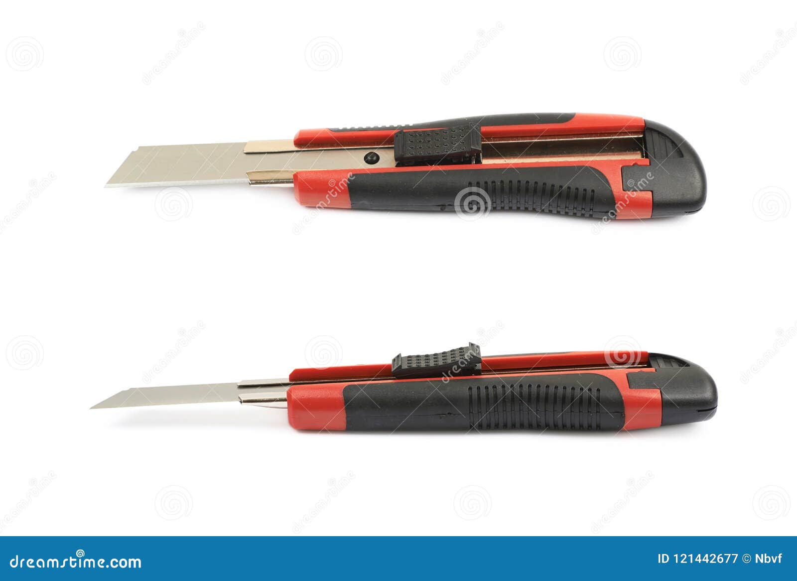 Retractable Blade Knife Isolated Stock Image - Image of plastic, repair ...