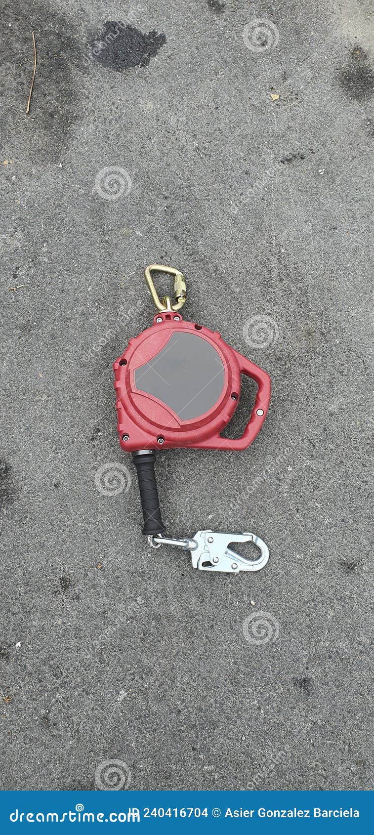 Retractable Fall Arrest System for Work at Height Stock Photo - Image ...