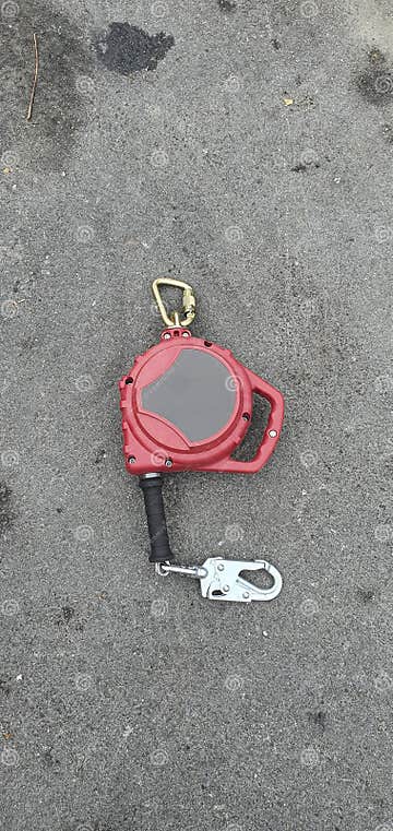 Retractable Fall Arrest System for Work at Height Stock Photo - Image ...