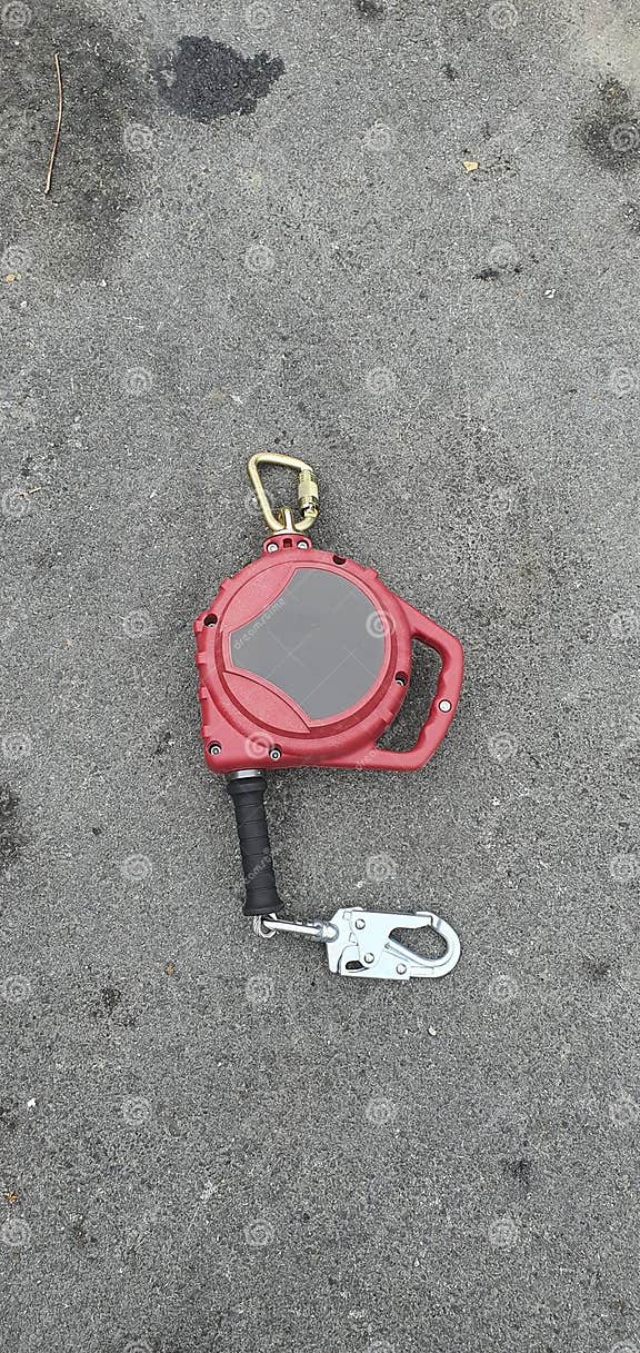 Retractable Fall Arrest System for Work at Height Stock Photo - Image ...
