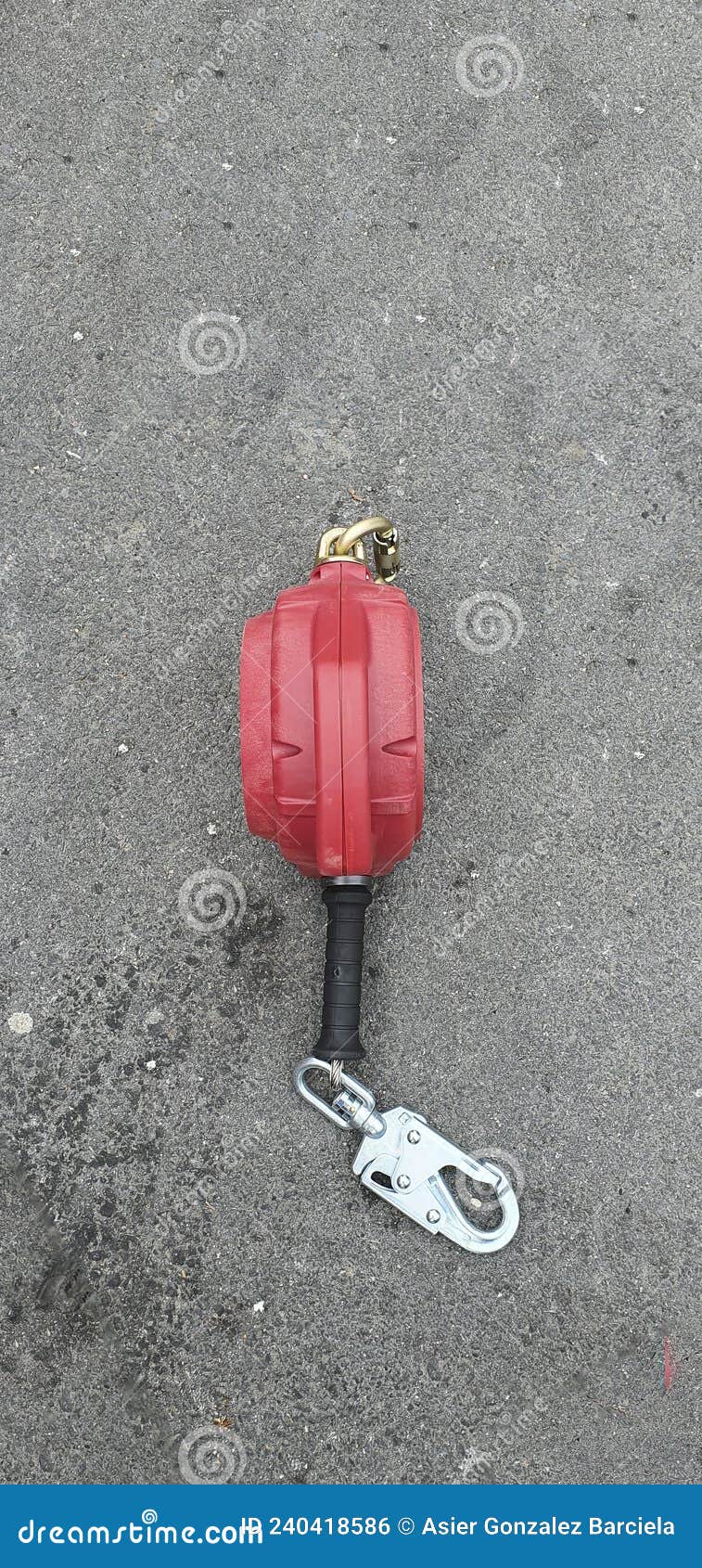 Retractable Fall Arrest System for Work at Height Stock Photo - Image ...