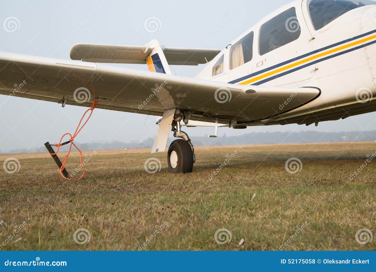 Retractable Landing Gear of Single-engine Aircraft Stock Photo - Image ...