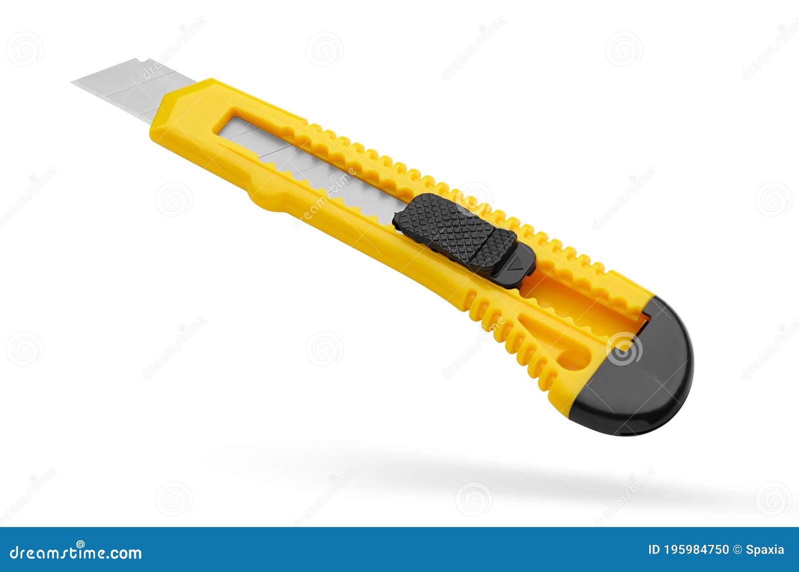 Retractable Utility Knife with a Small Sharp Blade Stock Photo - Image ...