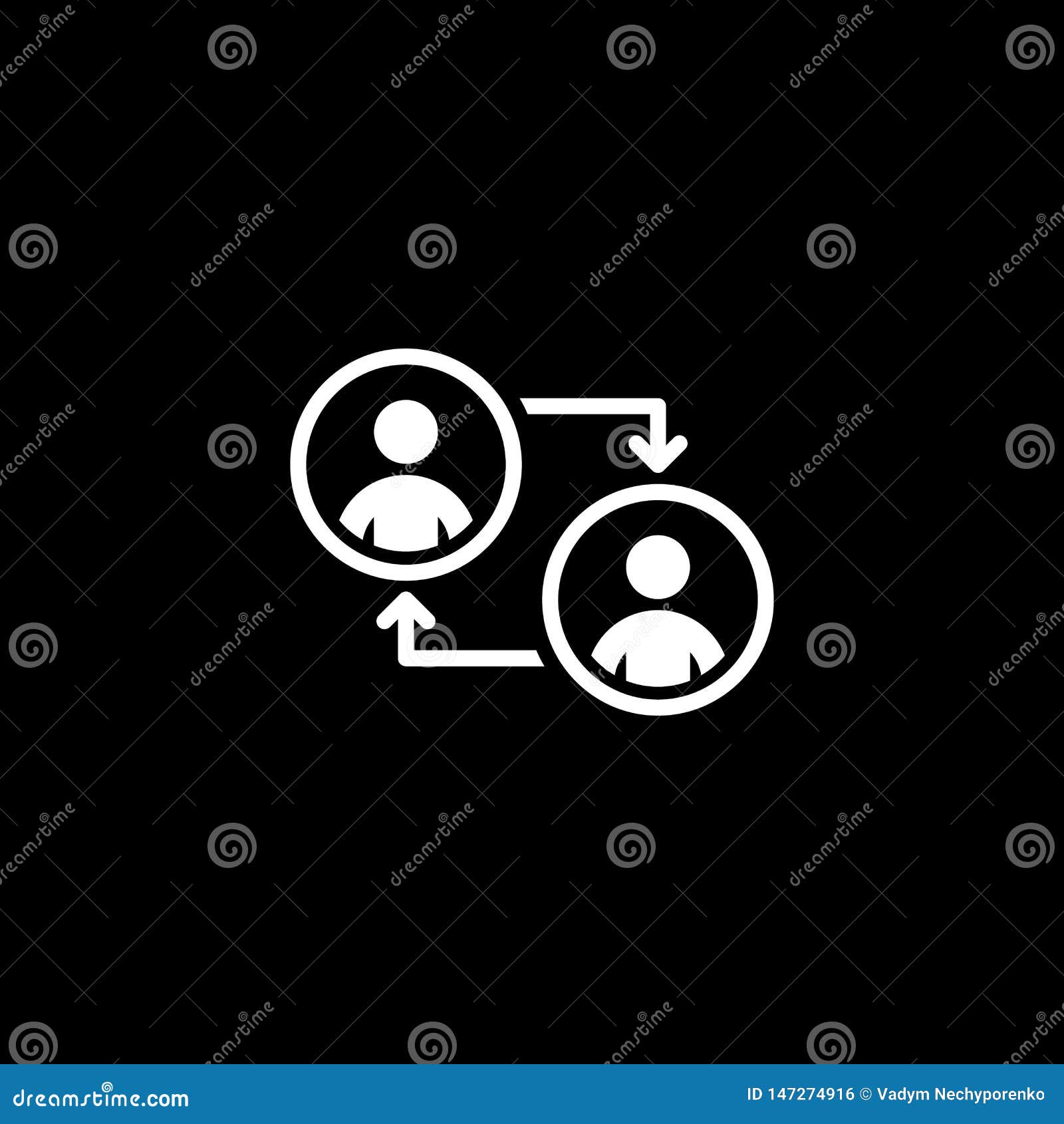 Retraining Icon. Business Concept Stock Illustration - Illustration of ...